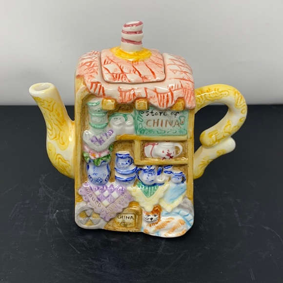Dining | Whimsical Miniature Ceramic Porcelain Tea Pot Trinket Box ...